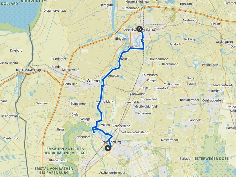 Emsradweg 6 Papenburg-Leer | Fahrradtour | Komoot
